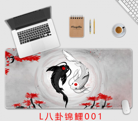 Pad chuột - deskmat size lớn 90x40 cm dày 4mm may viền - Mẫu Lbgjl001